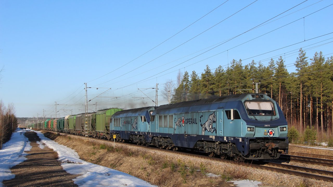Operail General Electric PH37ACi Powerhaul DR20s in Finland - April ...