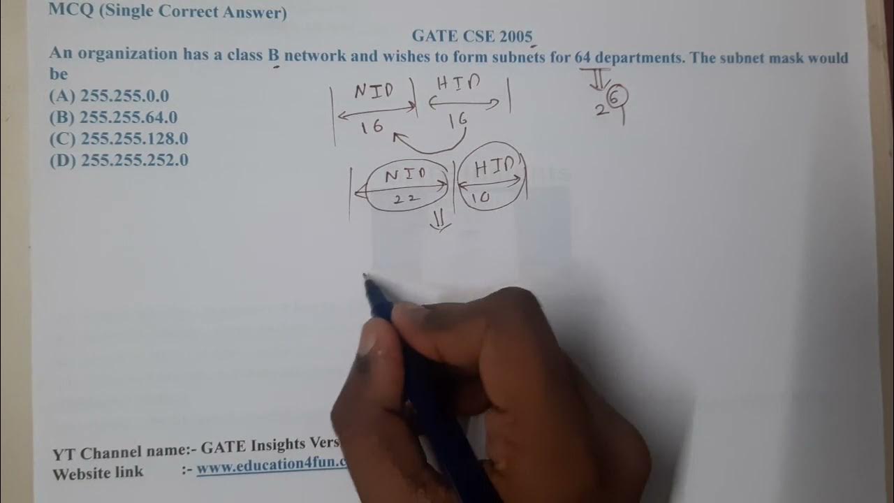 GATE CSE 2005 || Computer Networks || GATE Insights Version: CSE - YouTube