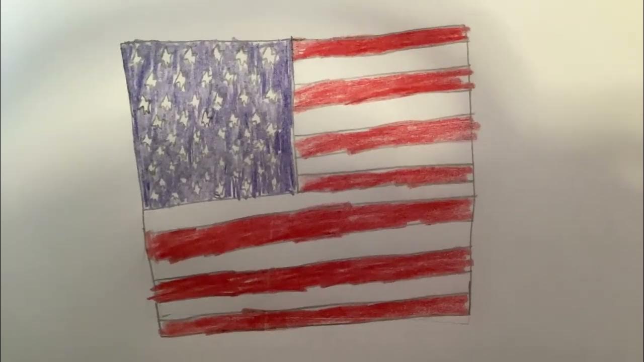 United States flag drawing 🇺🇸 - YouTube