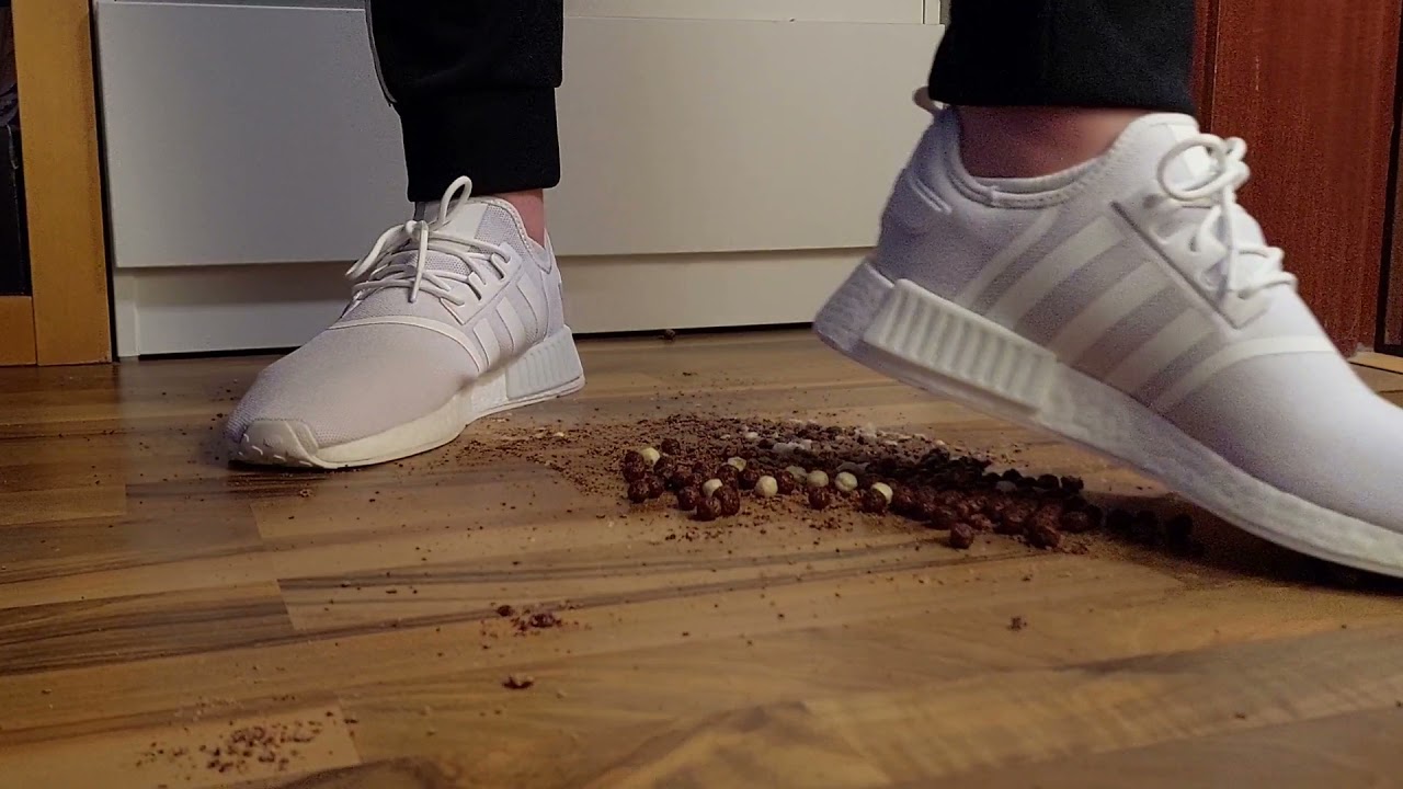 Crushing cereal in Adidas NMD - YouTube
