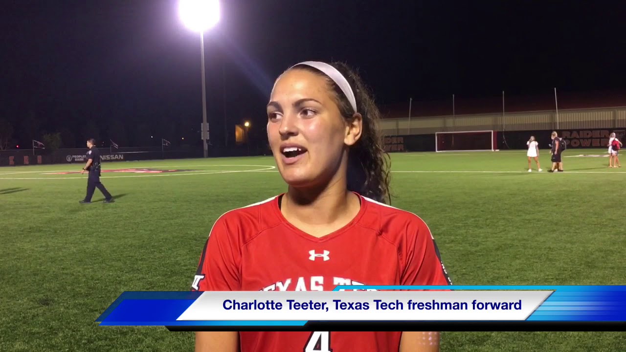 Texas Tech freshman forward Charlotte Teeter discusses her goal and the ...