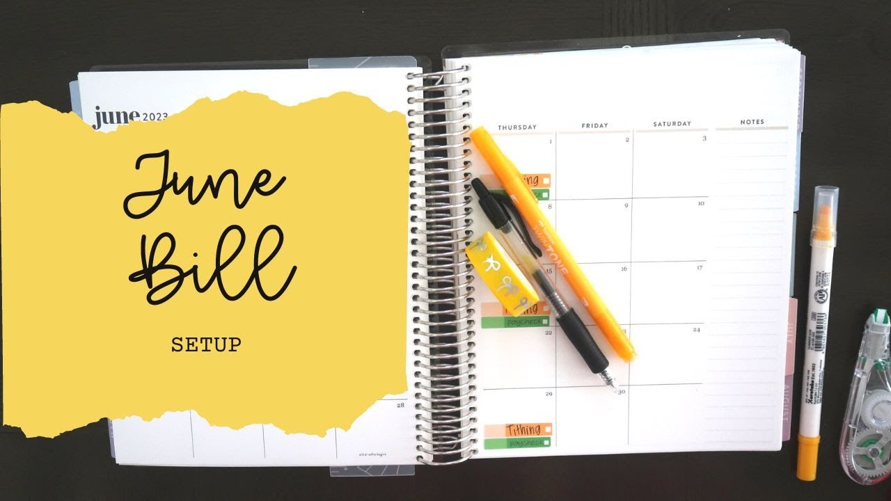 June Budget Planner Setup | Where have I been?? Chatty update! - YouTube