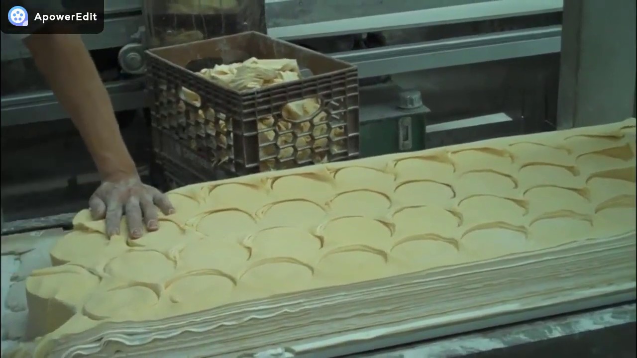 Noodle Making - Step 6, Automatic Folding & Wonton Wrapper Cutting ...