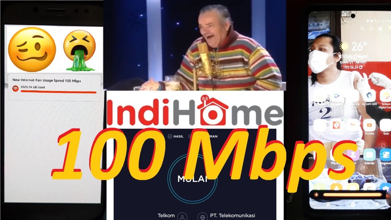 Speed Test Internet Indihome 100Mbps SETELAH FUP - YouTube