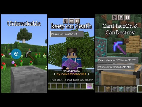 All Minecraft Bedrock Component Tags + NBT Editor - YouTube