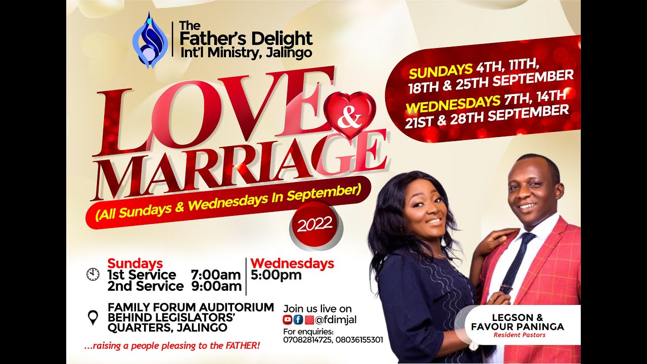 Who Should I Marry? || Love And Marriage || Sunday 1st service || 04/09 ...