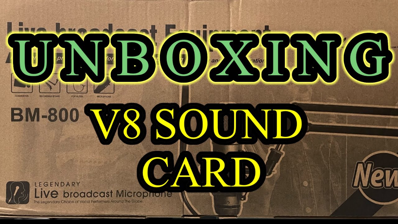 Unboxing V8 Sound Card - YouTube