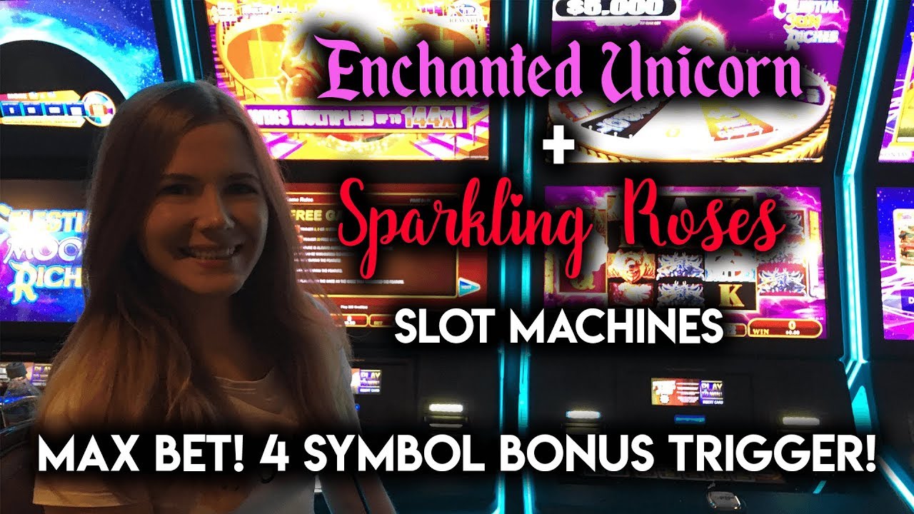 MAX BET BONUSES! on Sparkling Roses Slot Machine! 4 BONUS Symbols ...