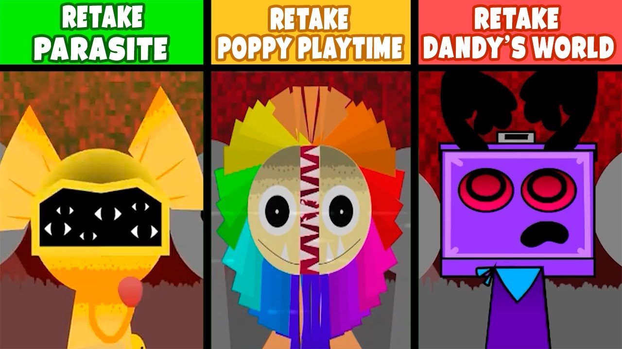 Retake Sprunki Parasite VS Retake Poppy Playtime VS Retake Dandy's ...