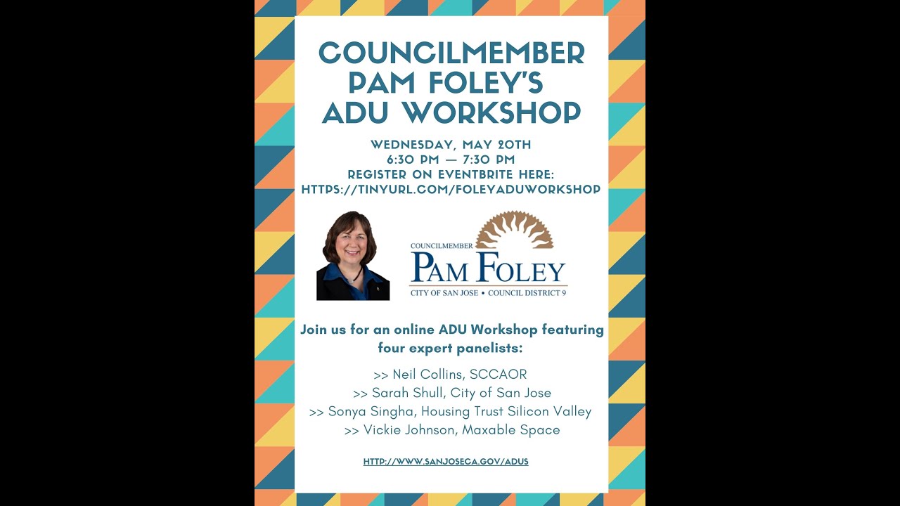 Councilmember Pam Foley's ADU Workshop - YouTube