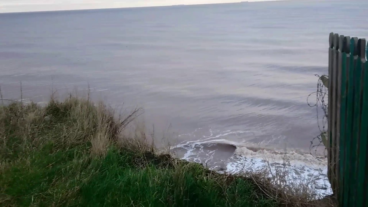 Coastal Erosion At Hornsea, England. (January 2017) - YouTube