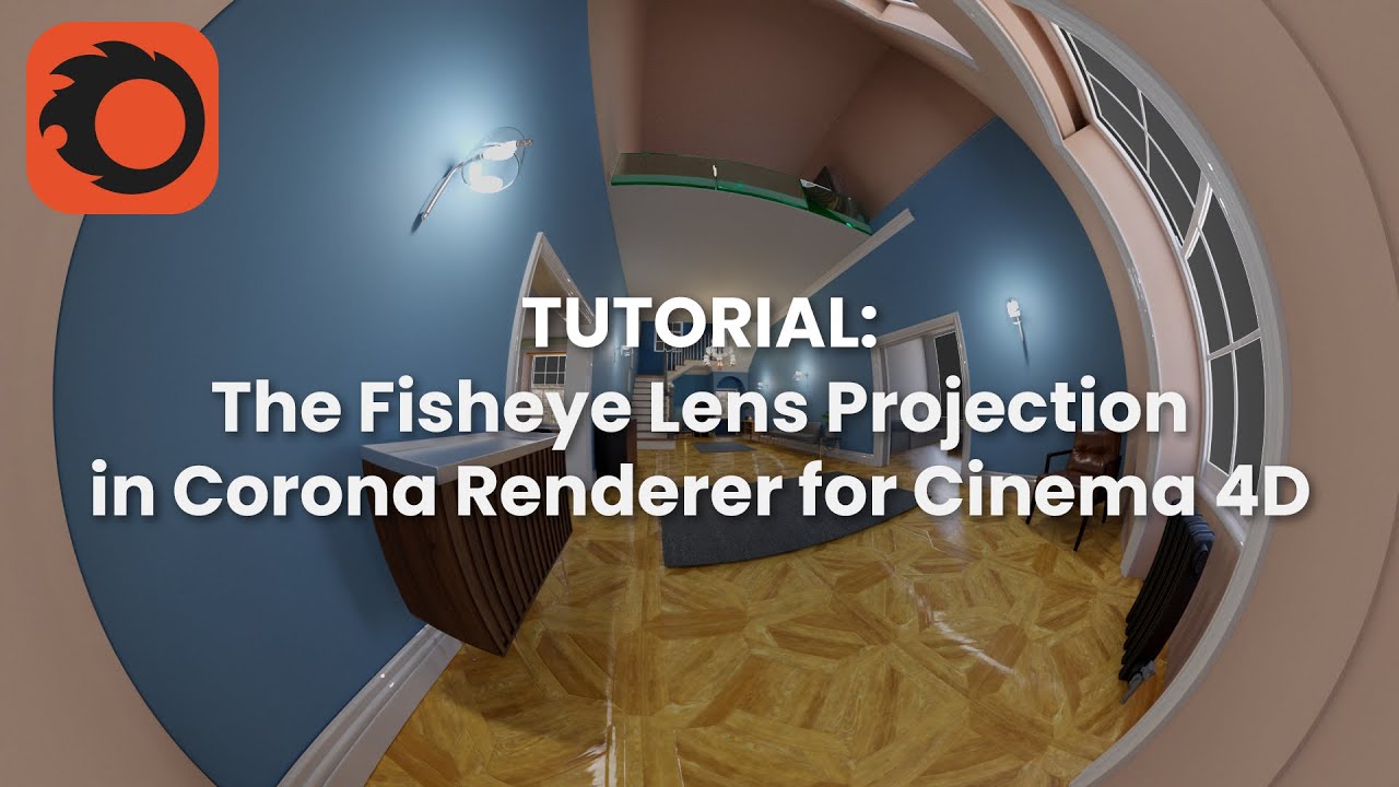 Tutorial The Fisheye Lens Projection in Corona Renderer for C4D - YouTube