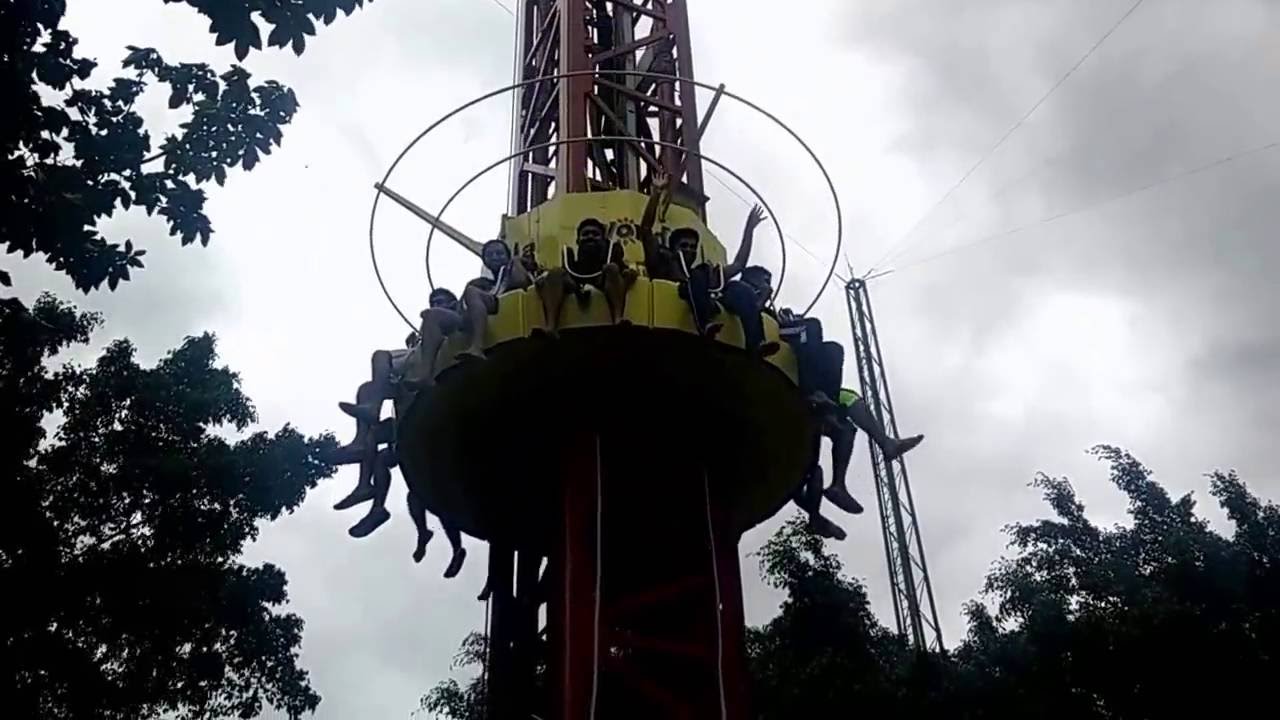 drop zone ride Wonderla bangalore - YouTube