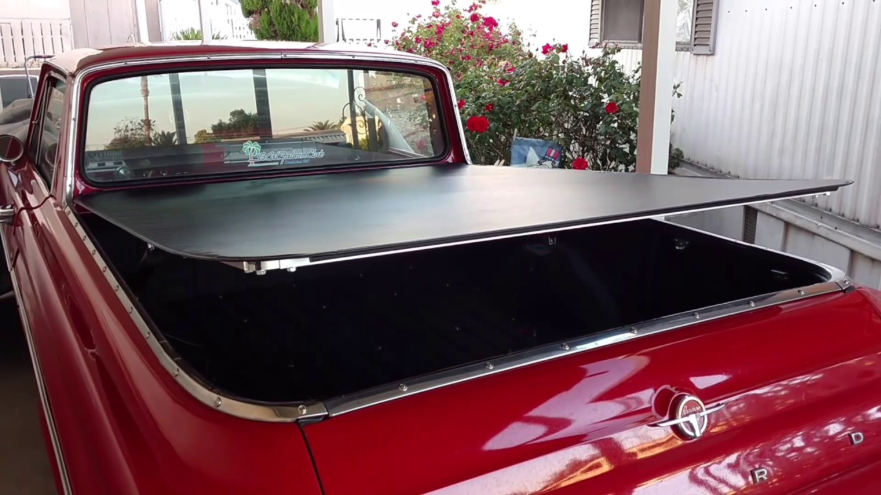 Tonneau cover opening on my '65 Ranchero - YouTube
