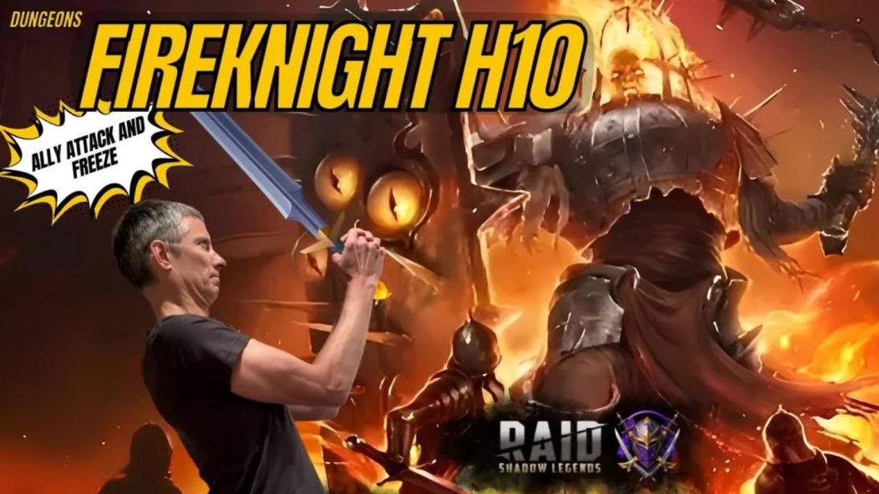Fire Knight Hard 10 - 2 ally atk 3 freeze champs approach Raid: Shadow ...