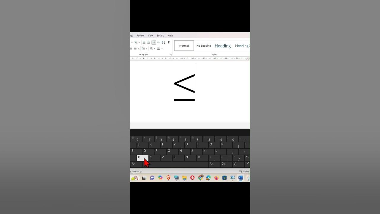 Type Less Than or Equal To Symbol (≤) | 2264 + Alt+X Trick | MS Word ...