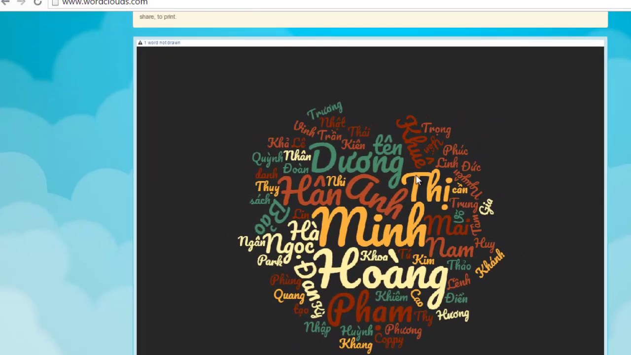 Hướng dẫn xắp xếp chữ theo hình khối Wordclouds - YouTube