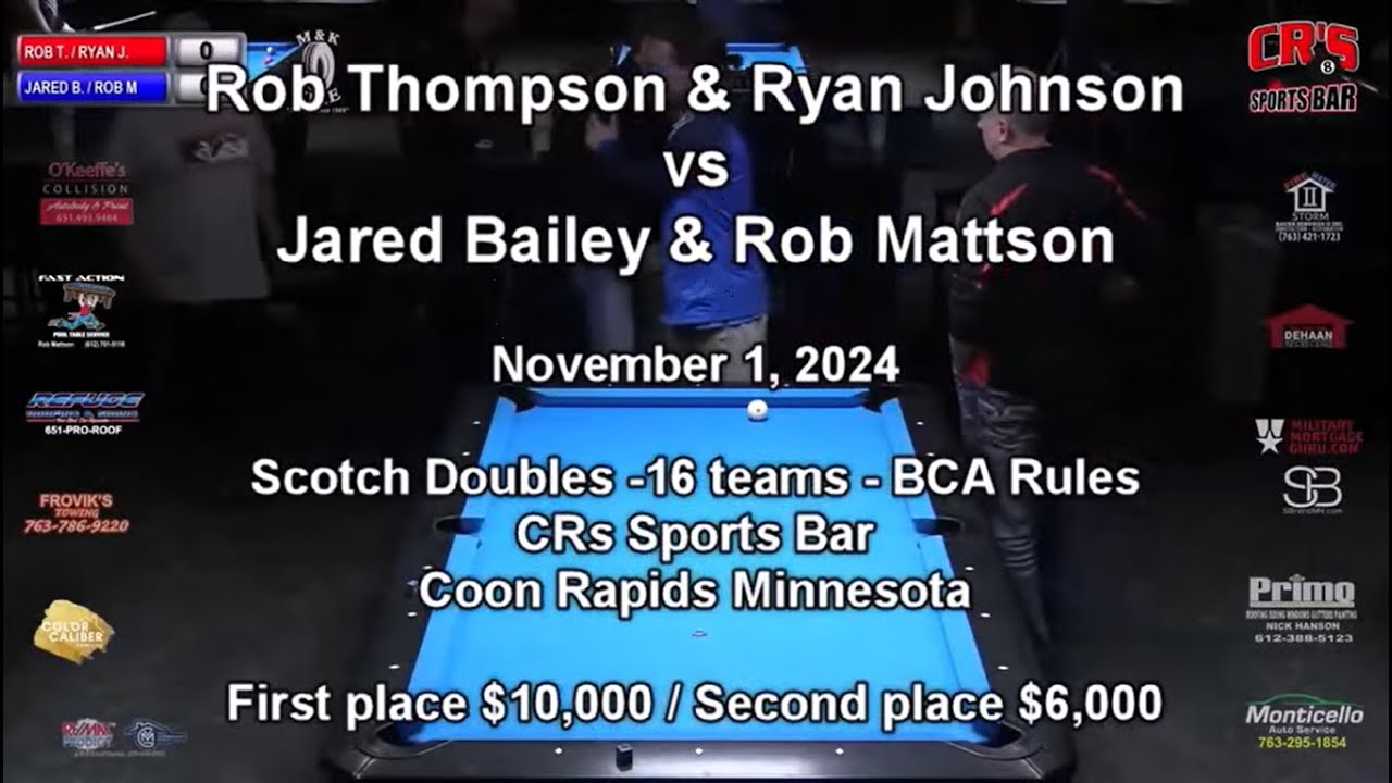 Rob Thompson & Ryan Johnson vs Jared Bailey & Rob Mattson # ...