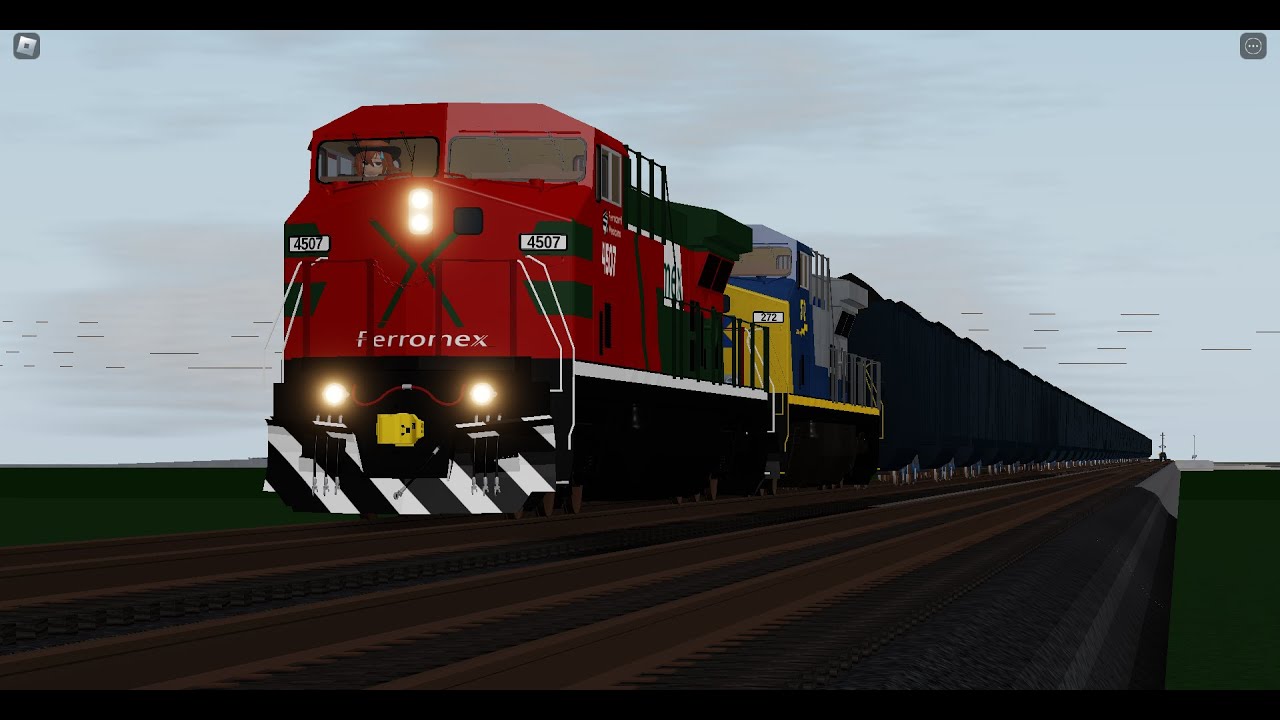 FXE 4507 Leads Coal train - YouTube
