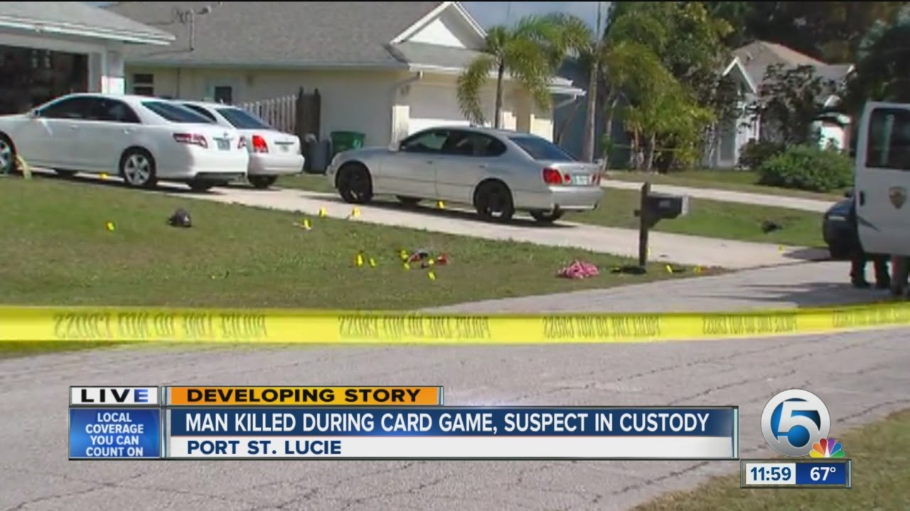 Port St. Lucie man killed during card game, say police - YouTube
