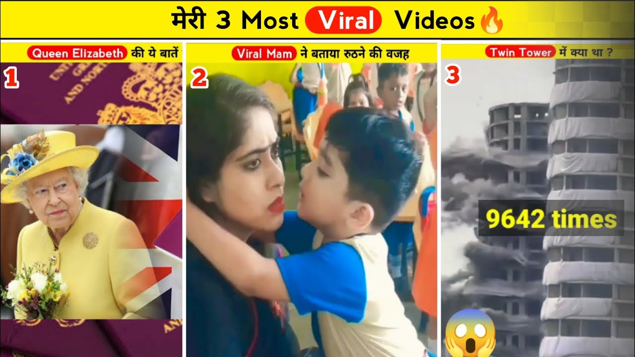 My 3 Most Viral 🔥 Videos & 1 Very Important Update 😯 ...