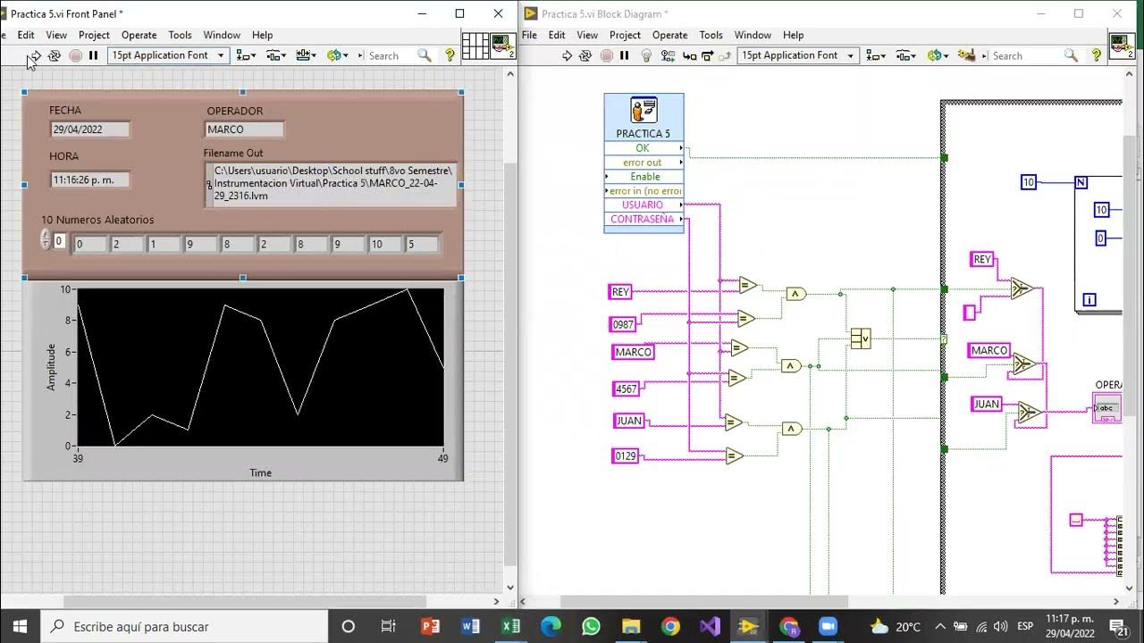 Instrumentación Virtual | Practica 5 | LabVIEW - YouTube