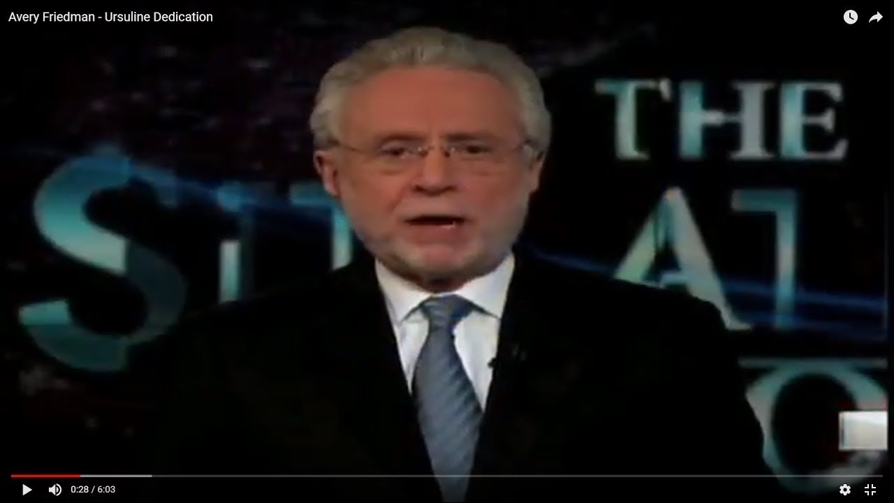Avery Friedman - Ursuline Dedication - YouTube