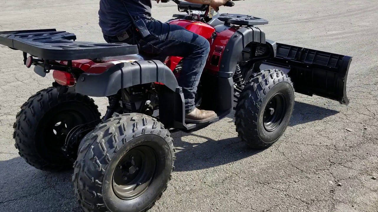 150cc Atv With Snow Plow - Snow Blizzard Fully Automatic Atv With ...