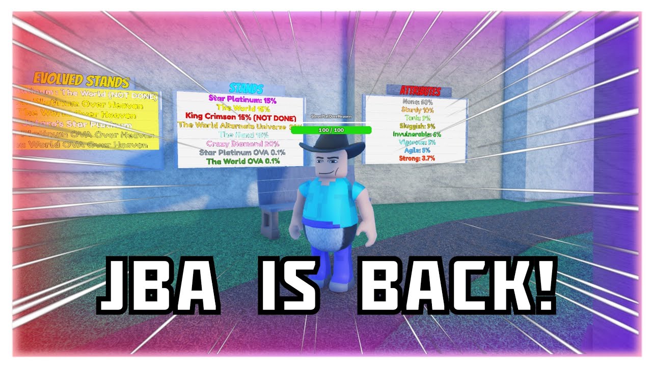 Jo Bizarre Adventure IS BACK!!! [Stand Upright Jojo Game] - YouTube