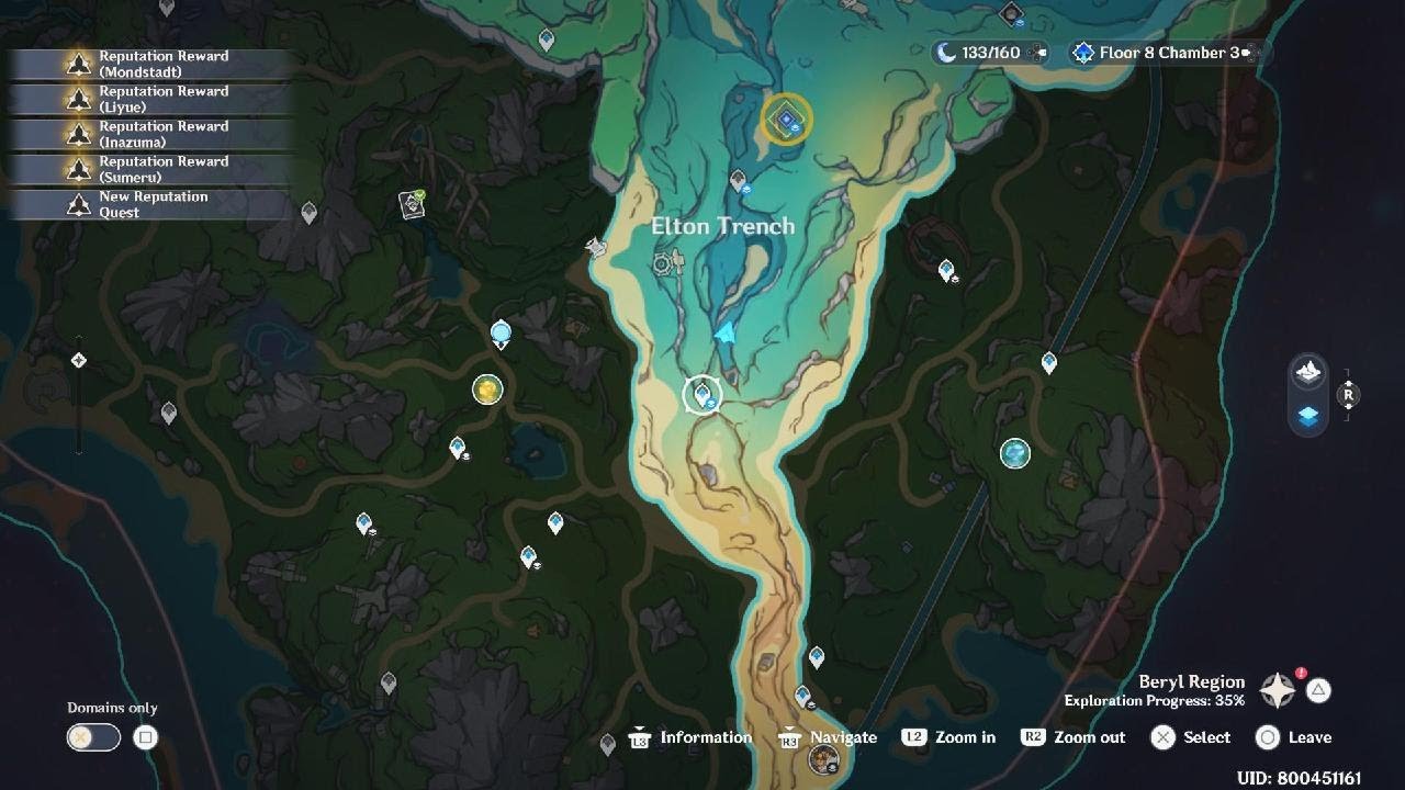 Genshin Impact - Beryl Region, Fontain - Activate All Resonance Points ...