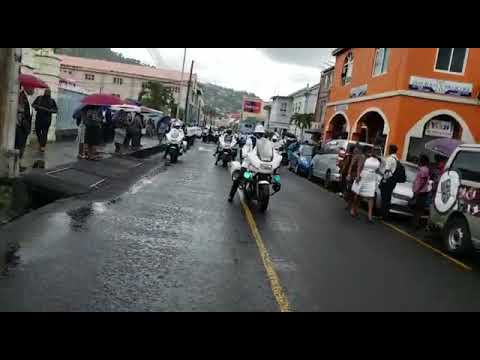 Longest Governor General Sir Frederick Ballantyne funeral procession ...