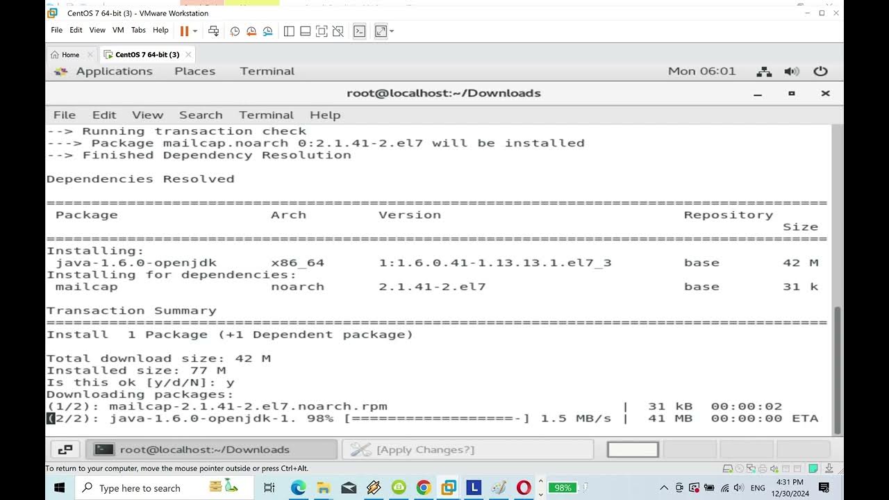 openjdk installation on centos 7 - YouTube
