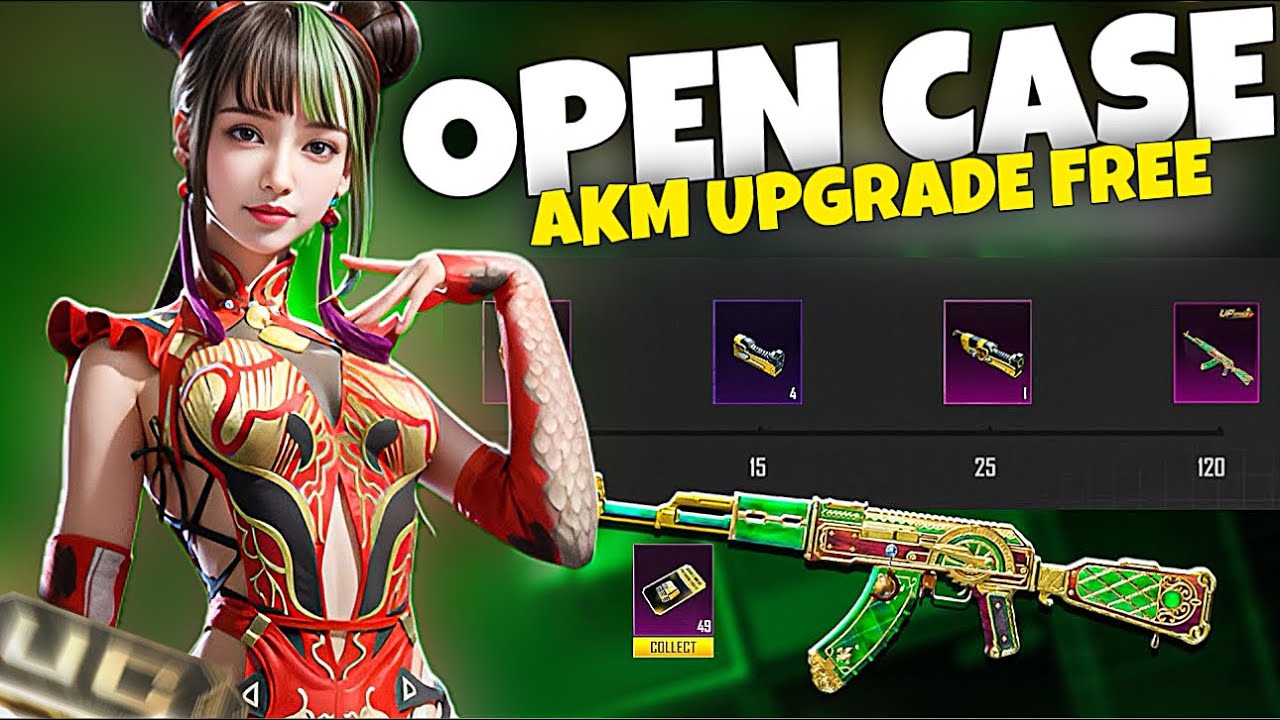 OPEN CASE NEW CAIXA PREMIUM | AKM UPGRADE GRÁTIS NO PUBG MOBILE - YouTube