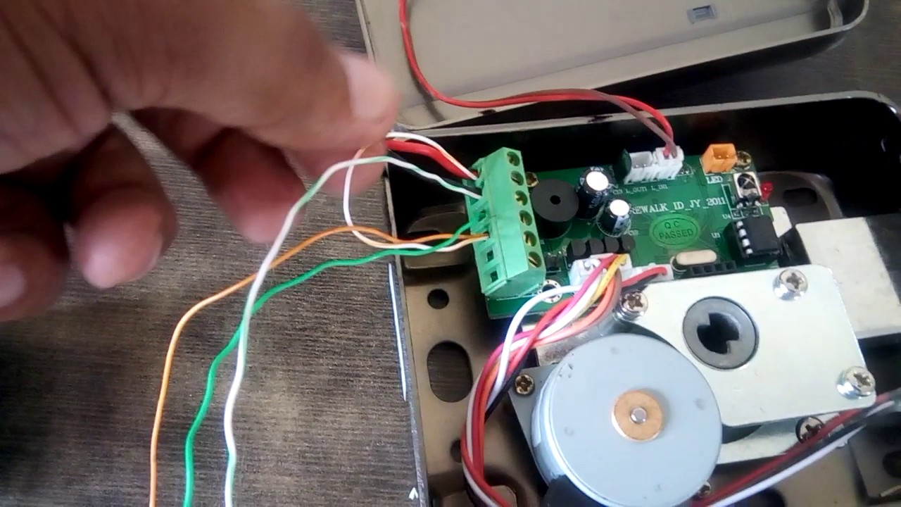 RFID Motorised Lock Wiring with Remote Receiver Kit - YouTube