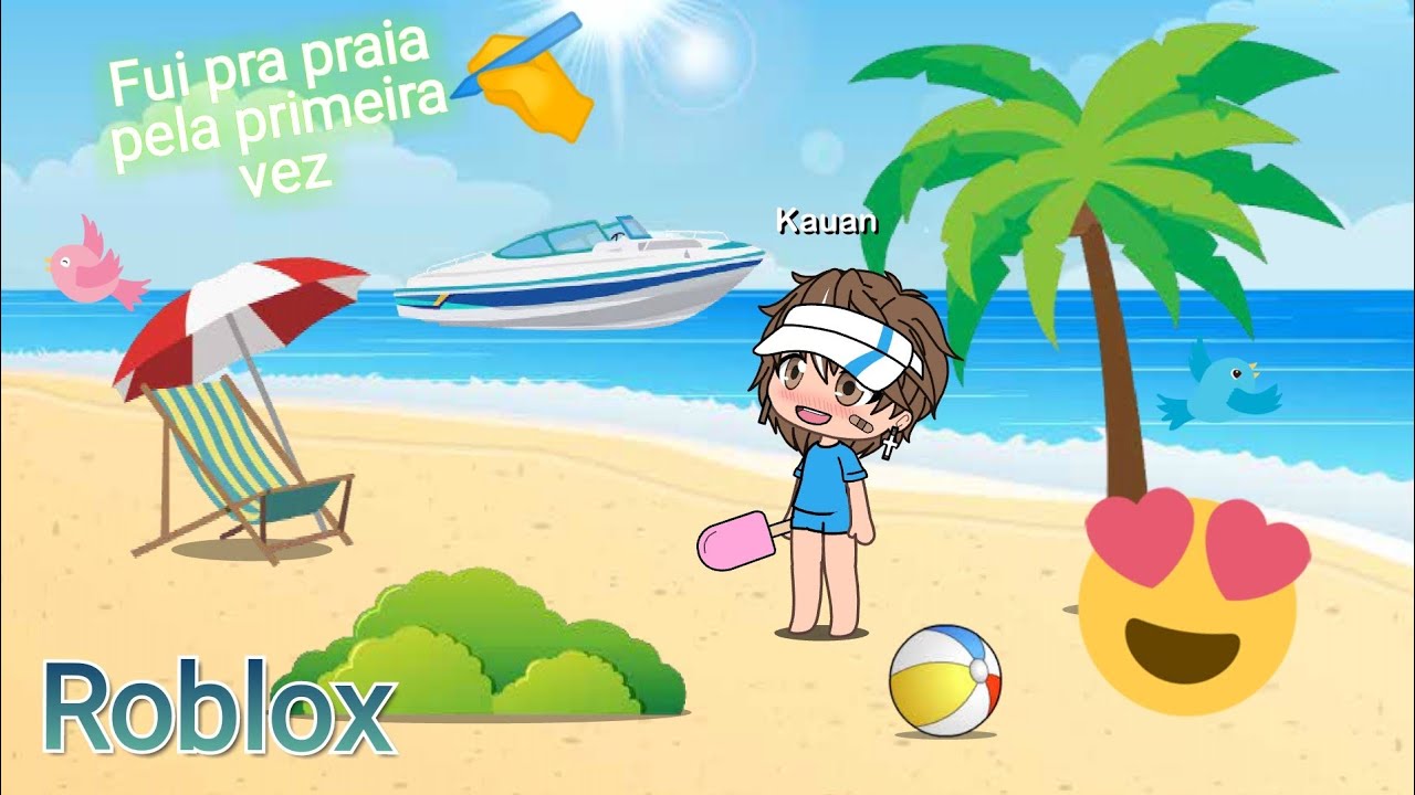 fui para a praia pela primeira vez historinha no brookhaven - Roblox ...