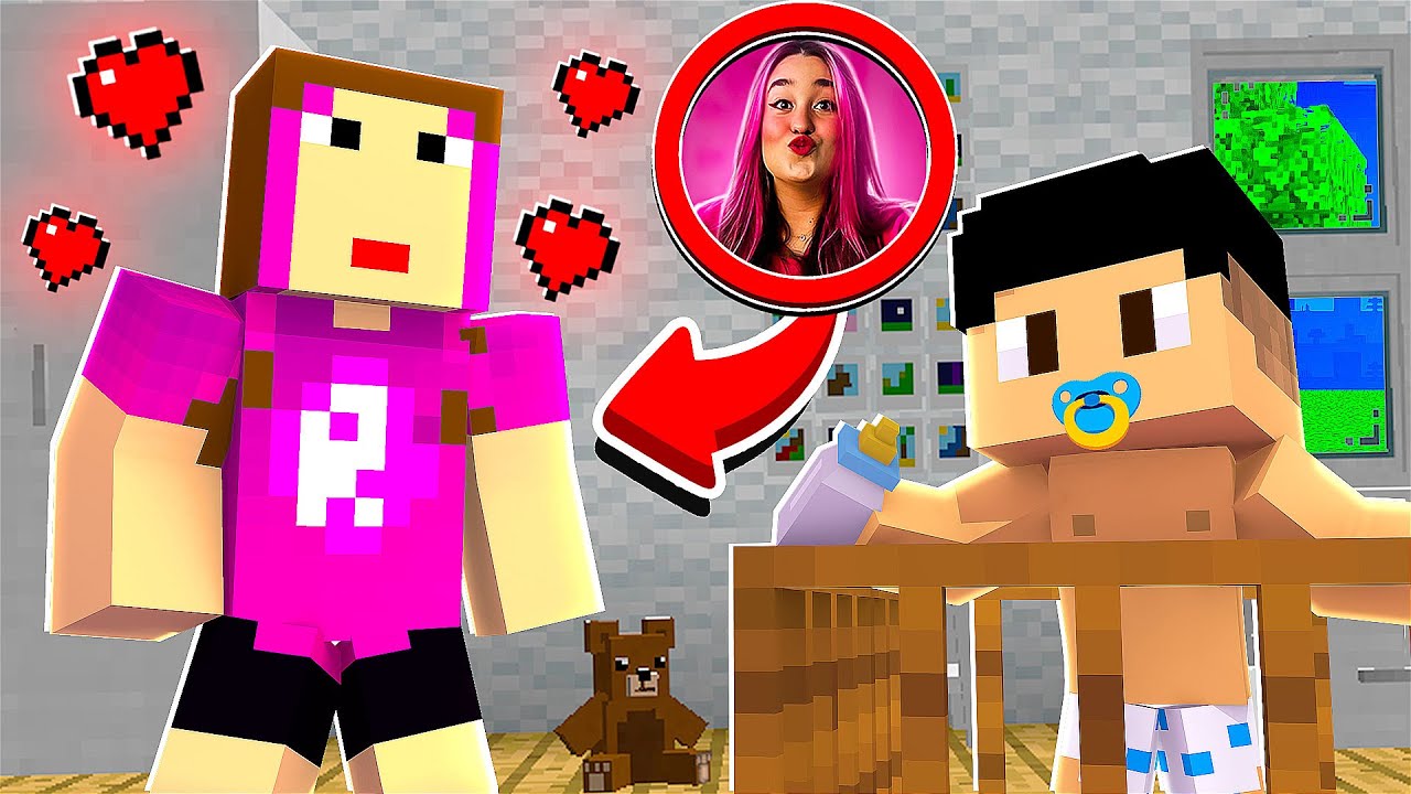 A EMILLY VICK VIROU BABÁ POR 24 HORAS NO MINECRAFT!! - YouTube