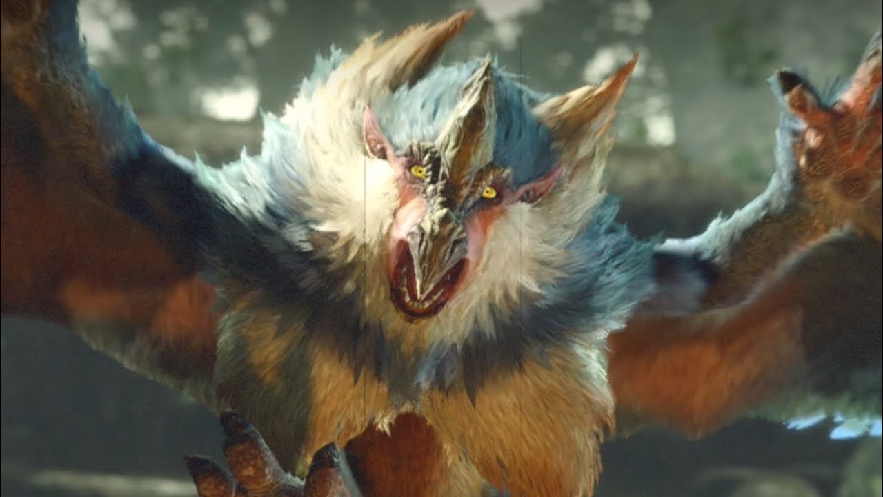 Bishaten all roars and special attacks (Monster Hunter Rise) - YouTube