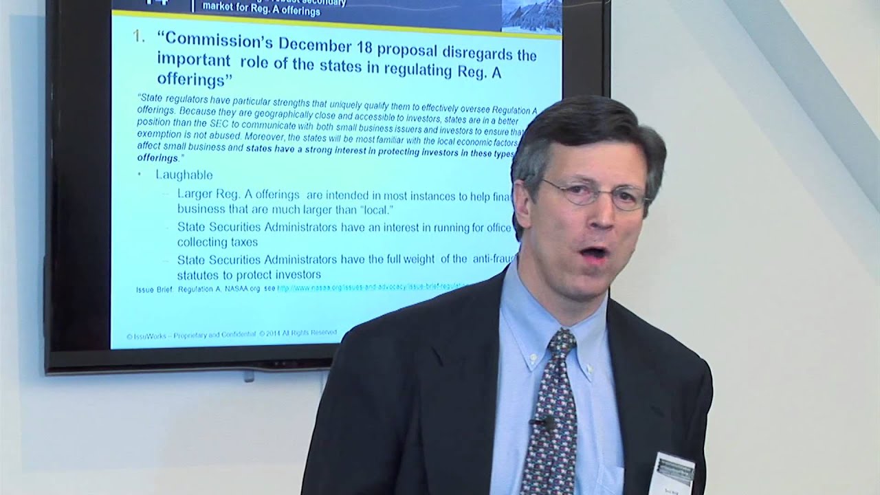 Dara Albright Events - David Weild Speaks on the New Regulation A+ ...