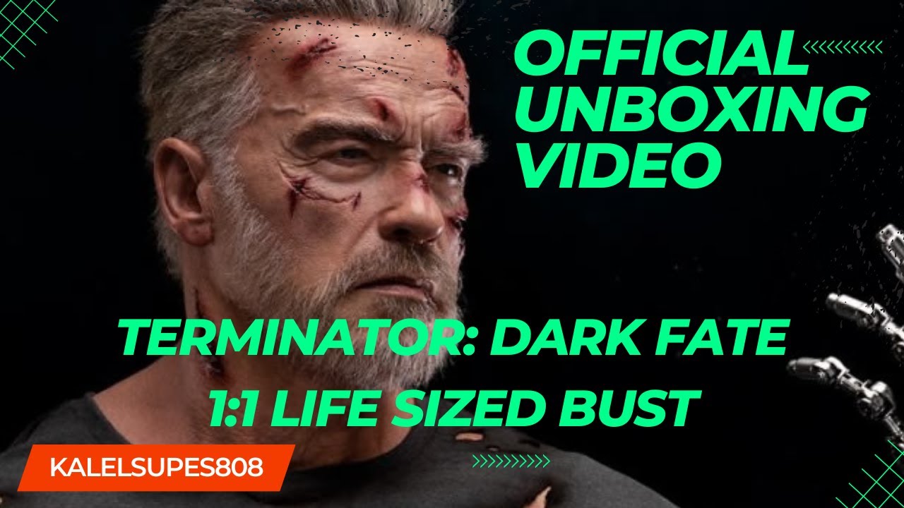 *OFFICIAL UNBOXING VIDEO* TERMINATOR DARK FATE 1:1 Life Sized Bust by INFINITY STUDIOS - YouTube