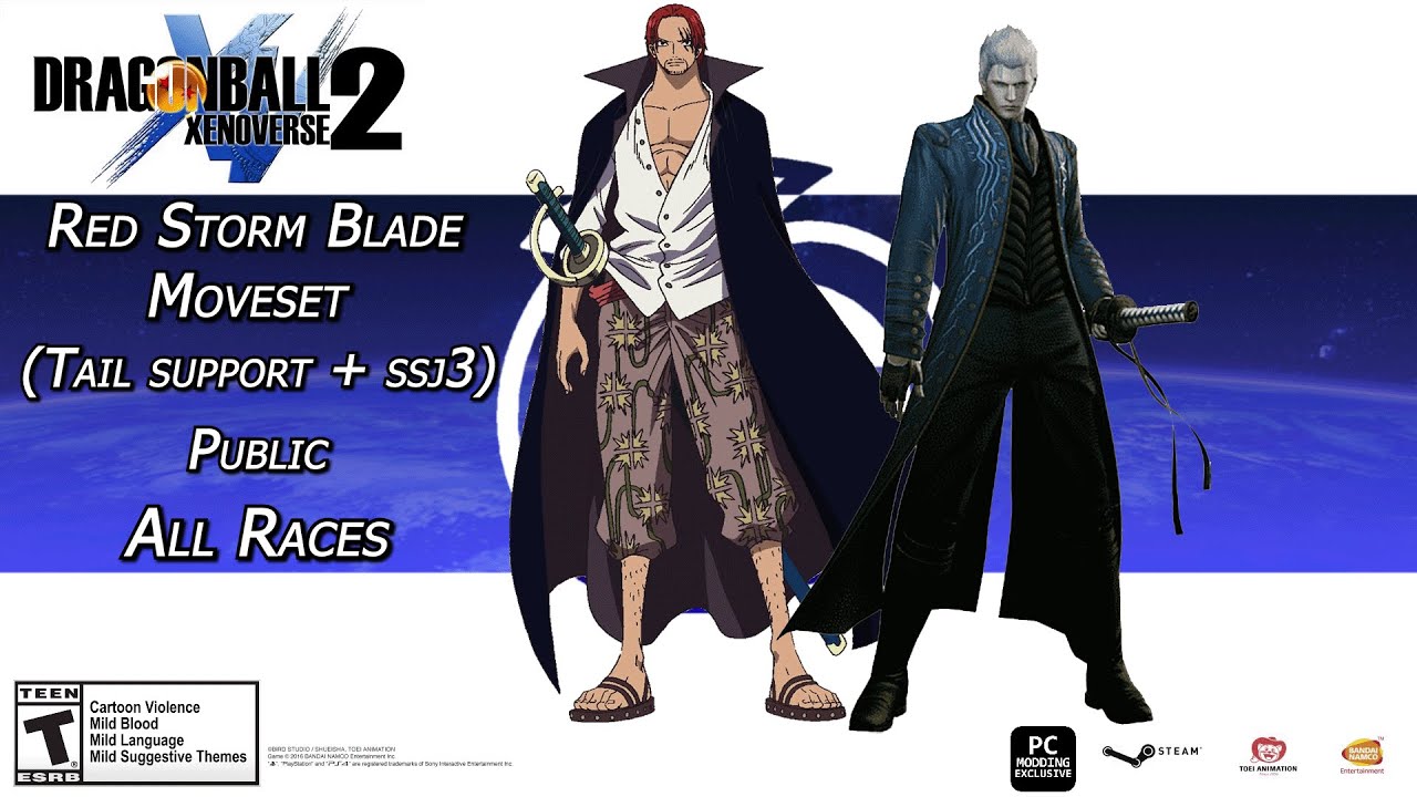 DBXV2 Mods: Red Storm Blade Moveset - YouTube
