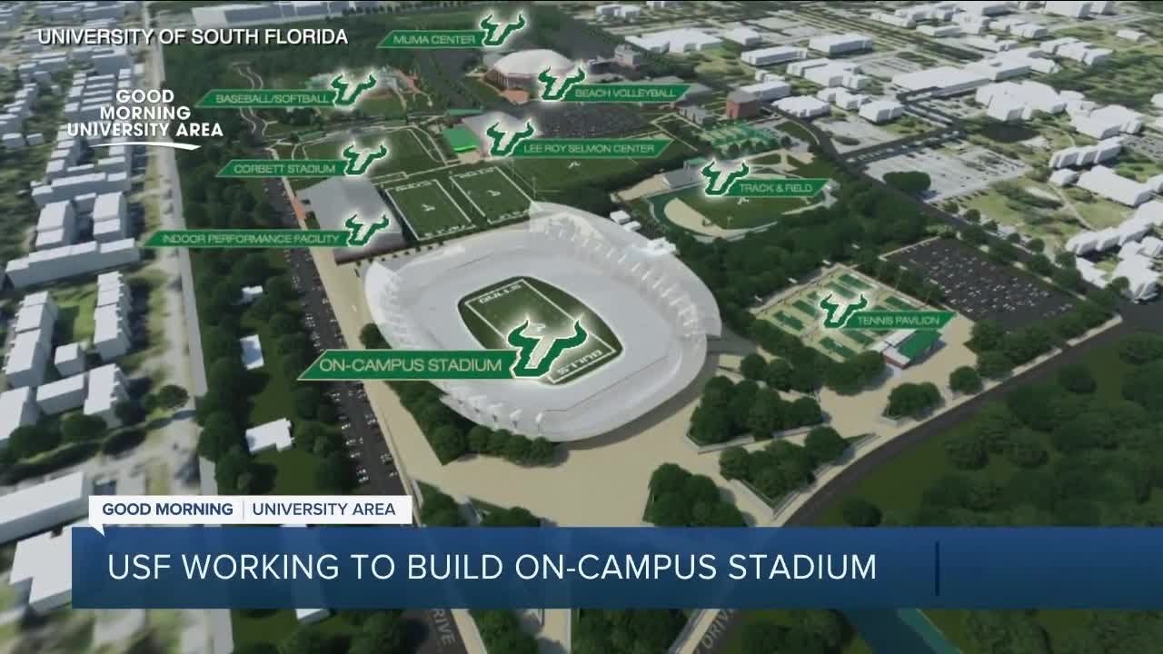 On-campus football stadium part of USF's new master plan - YouTube