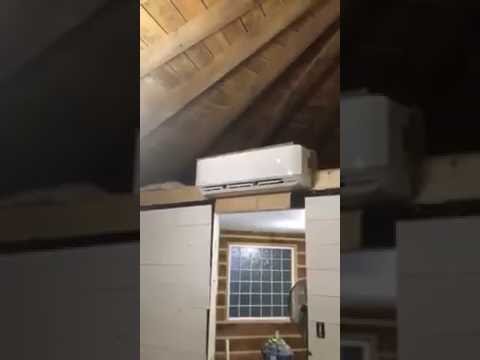 Installed MRCOOL DIY 24k Ductless Mini-Split - YouTube