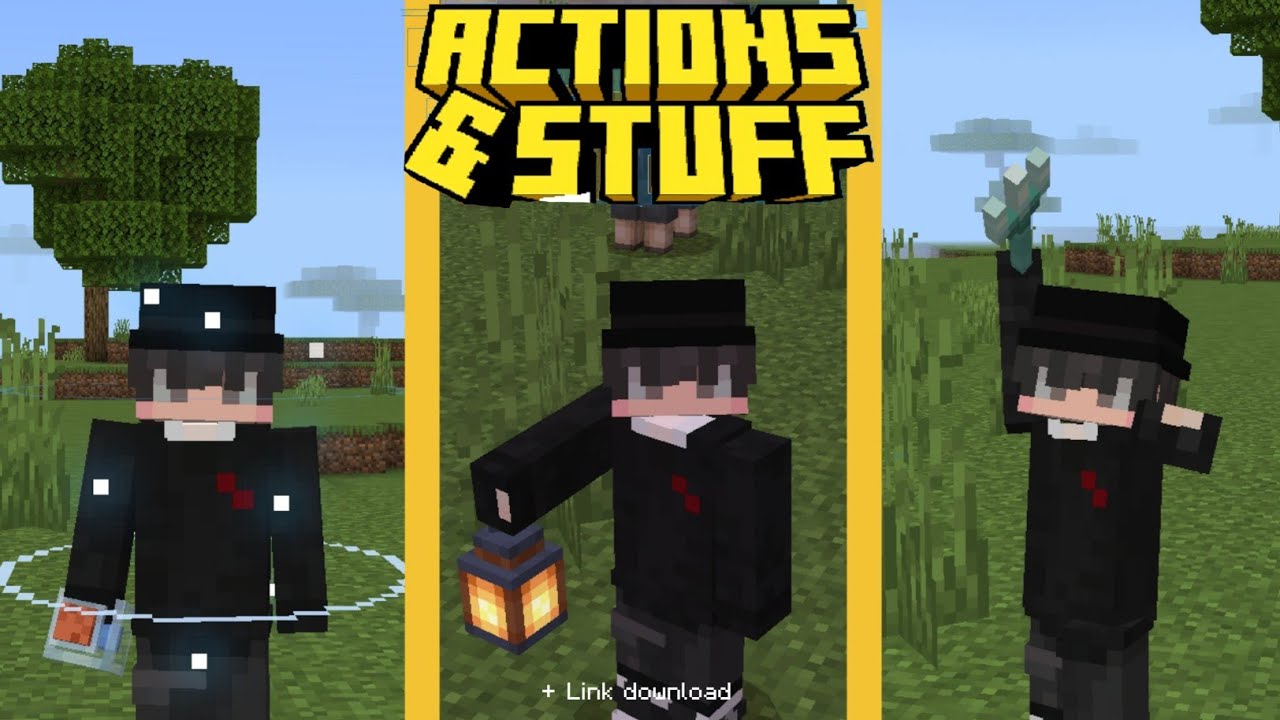 Actions & Stuff Texture pack Animation/ textur animasi - YouTube