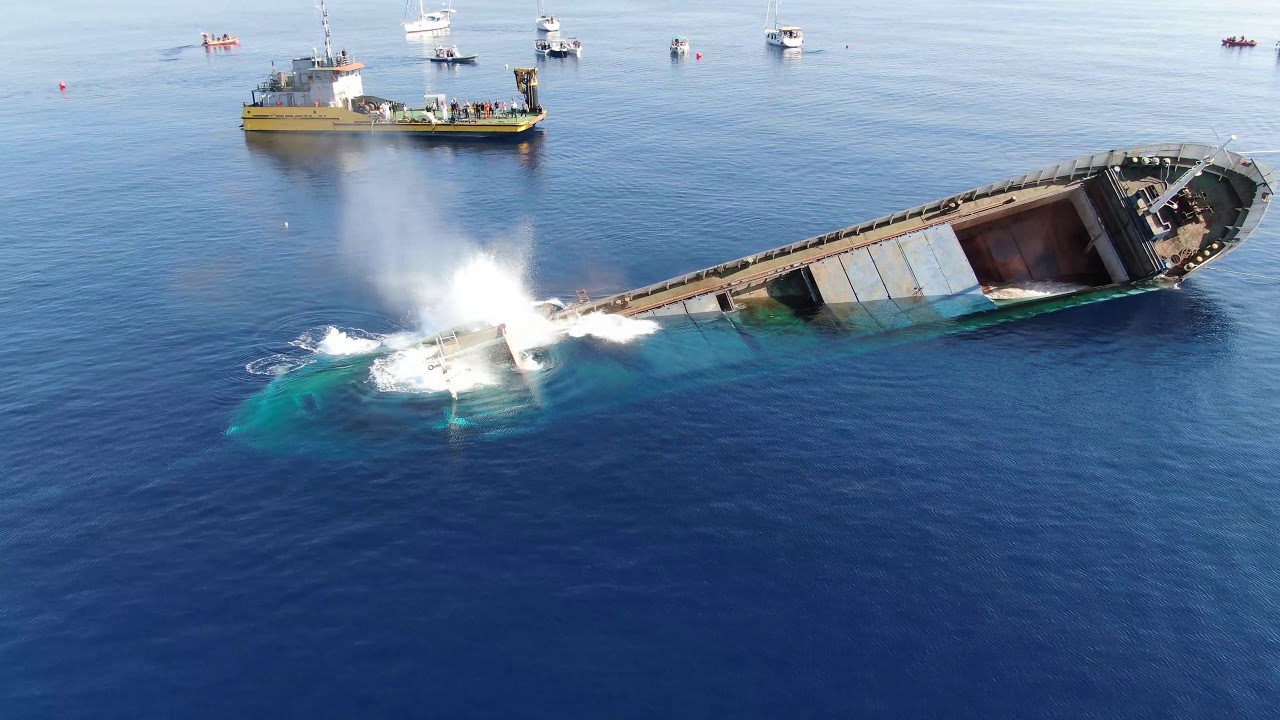 ELPIDA Ship Sinking, Larnaka, Cyprus - YouTube