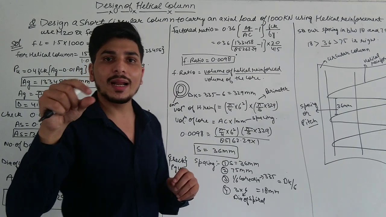 Design of Helical Column - YouTube