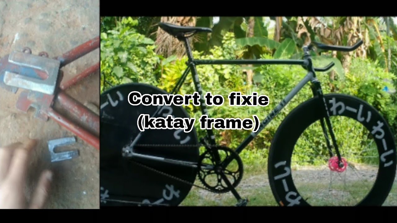 CONVERT CLASSIC RB FRAME TO FIXED GEAR REPAINT & BUILD (KATAY FRAME) # ...