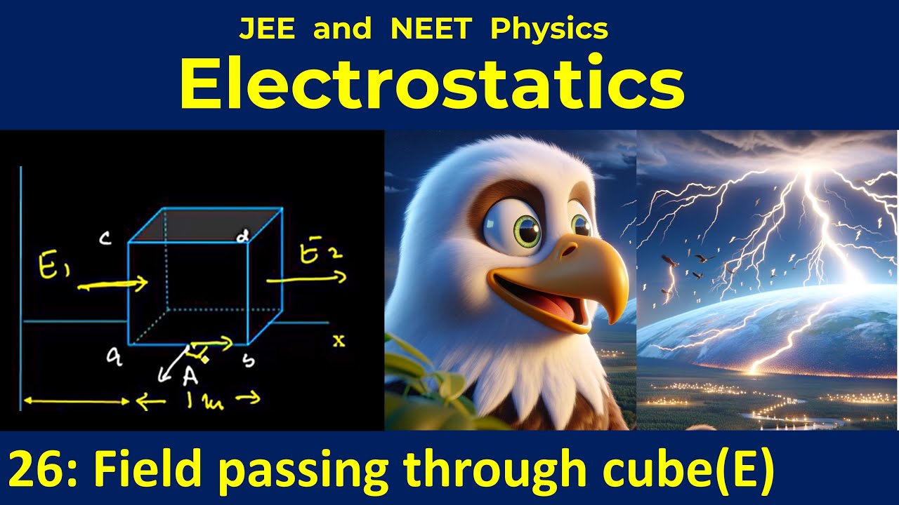 26. Electric field passing through a cube(E) | IIT JEE Physics - YouTube