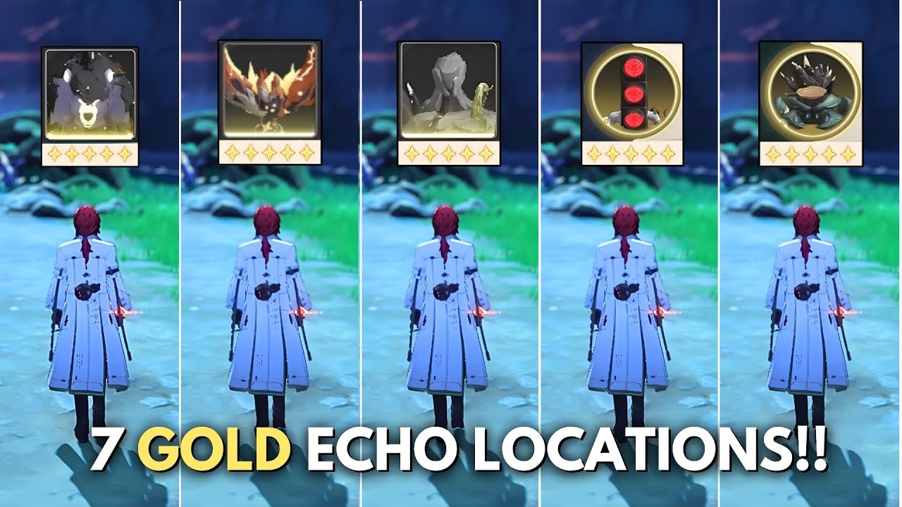 ALL 7 Locations to Get GOLD ECHO !! [ Wuthering Waves ] - YouTube