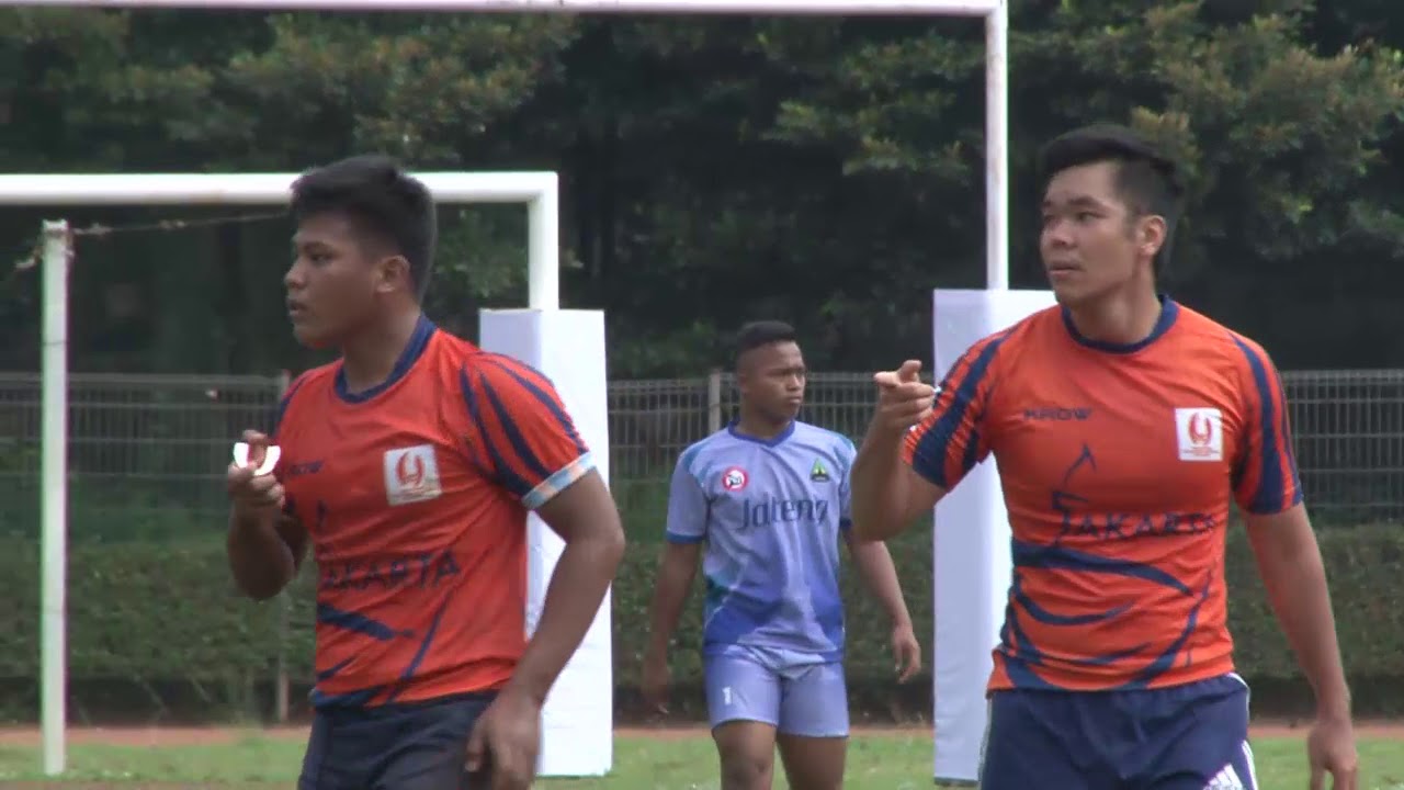 Kejurnas Rugby Indonesia 2017 - Match 02 DKI vs Jateng - YouTube