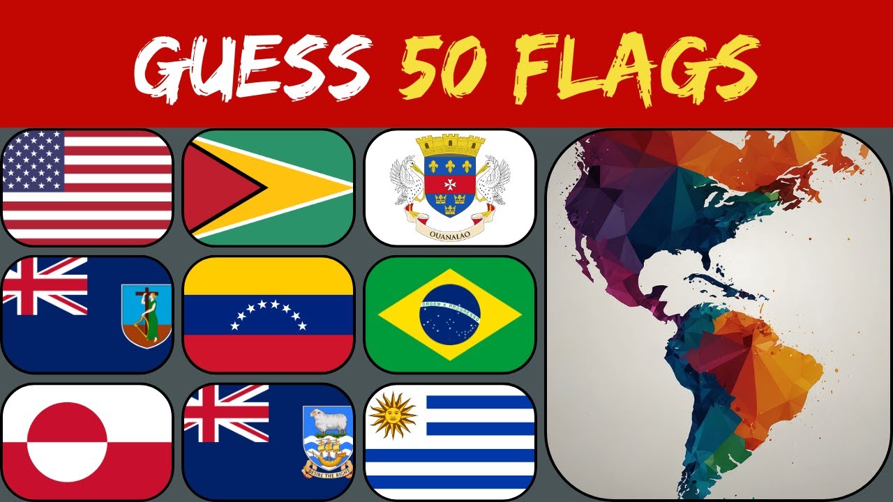 Can YOU Identify Every Flag in the Americas? Fun Quiz Challenge! #fun # ...